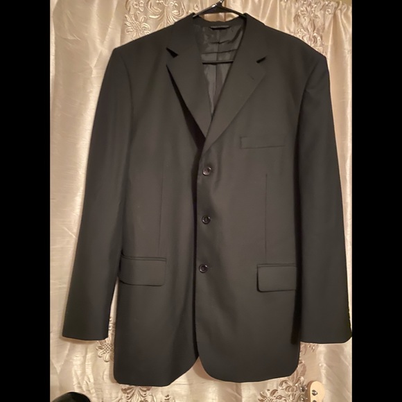 Suits & Blazers | Perfect 44r Suit In Matte Black Very Simple Elegant 3 ...